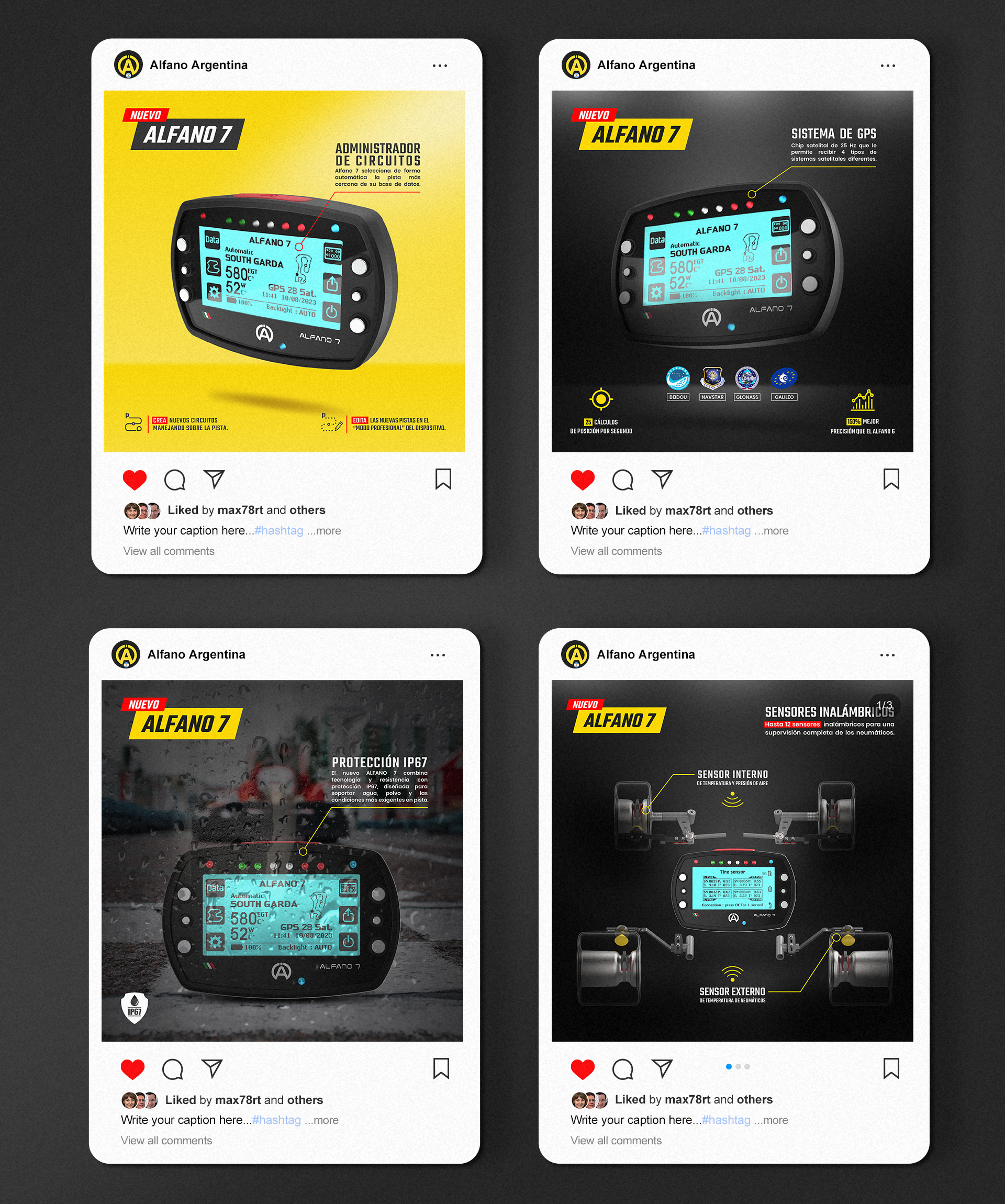 Diseño de Posteos Instagram Alfano Productos | Vortyxa | Marketing & Diseño